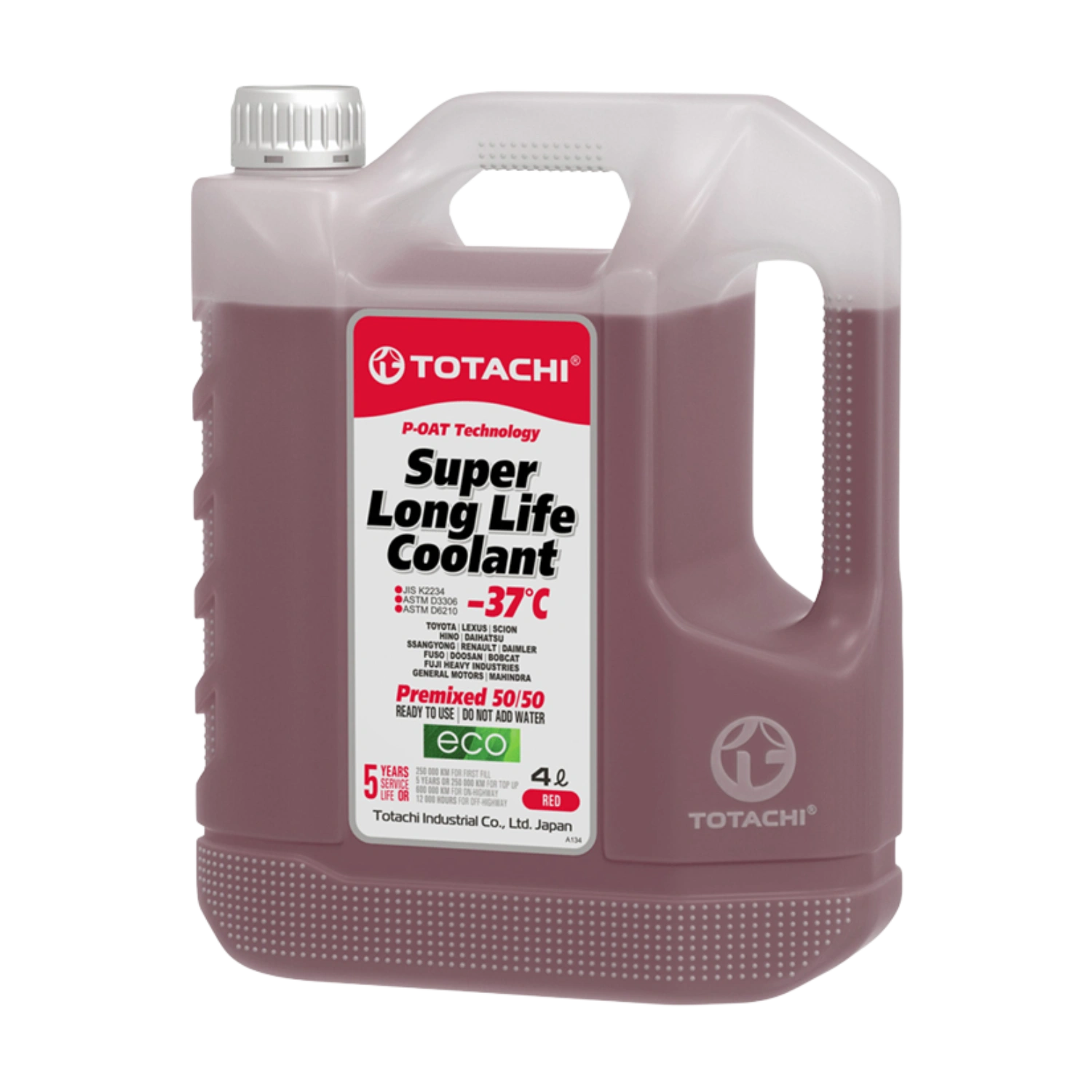 Totachi Super Long Life Coolant RED -37°C (50/50) 4L - Totachi.lk